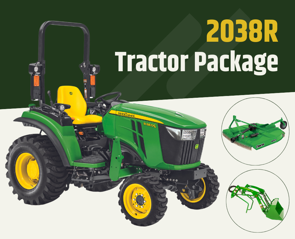 2032R Compact Tractor, Loader, Rotary Cutter Package | Midwest Machinery