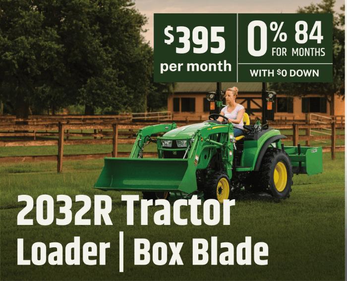 2032R Tractor & Box Blade Package | Midwest Machinery